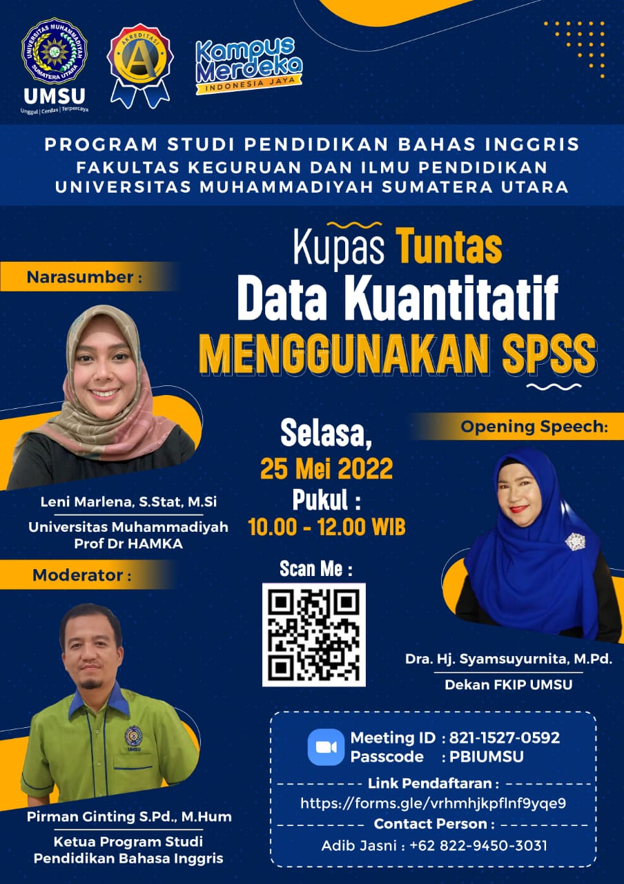 Prodi Pendidikan Bahasa Inggris UMSU Selenggarakan Workshop Analisis Data Kuantitatif dengan ...